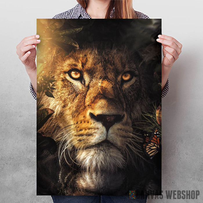 Lav i leptir - klasičan poster