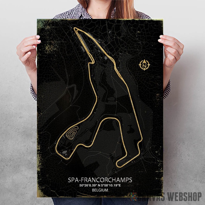 Spa Francorchamps F1 staza - klasičan poster