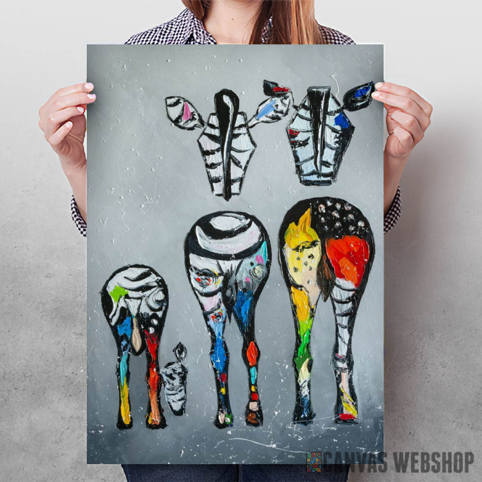 Zebras family - klasičan poster