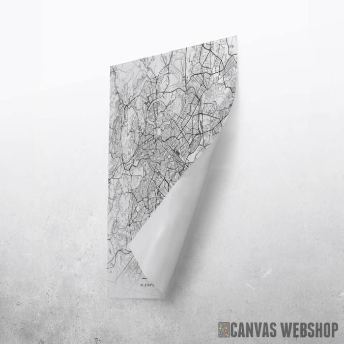 Rim mapa - white - klasičan poster