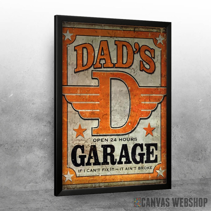 Garage - uramljen poster
