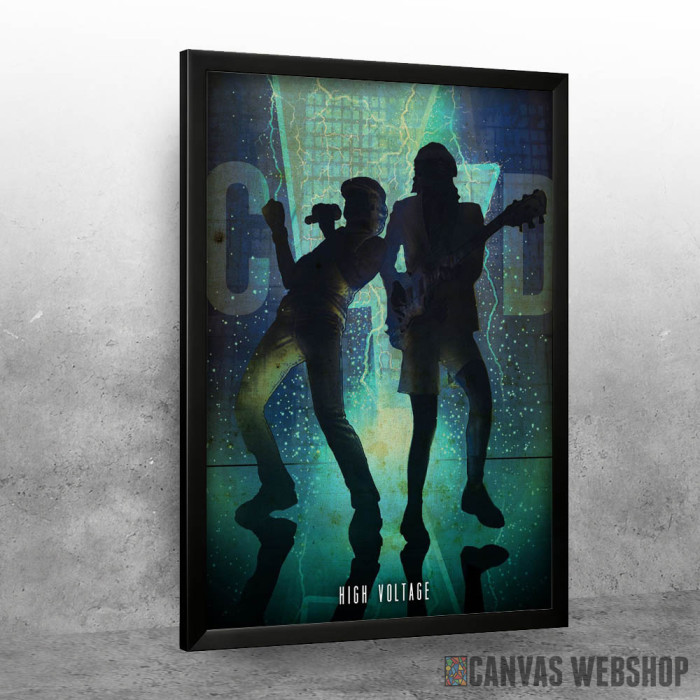 High Voltage art - uramljen poster