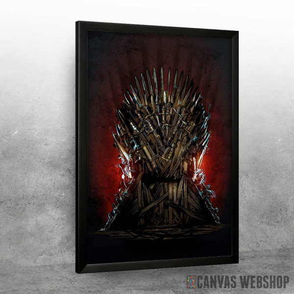 Iron Throne - uramljen poster