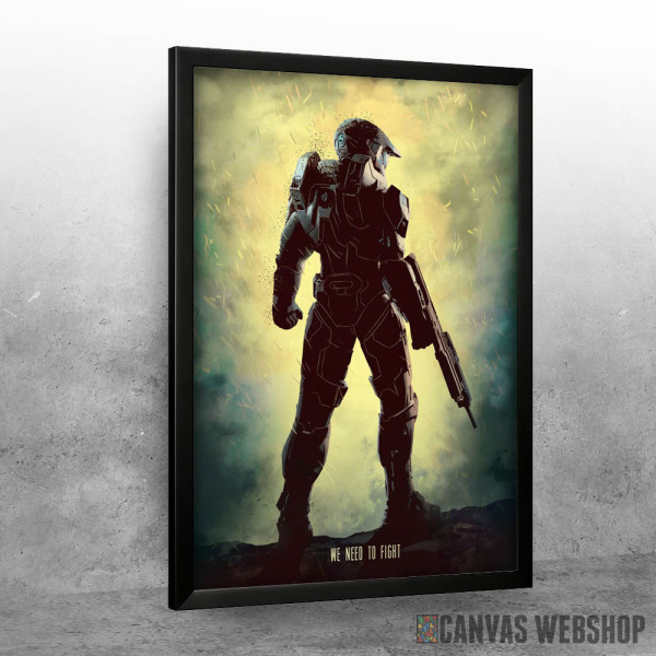 Master Chief abstract - uramljen poster