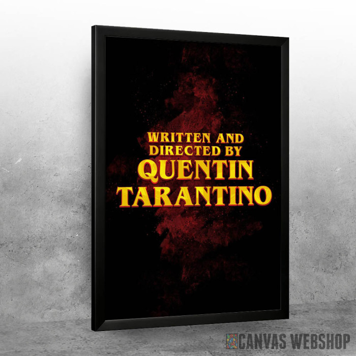 Written and Directed - uramljen poster