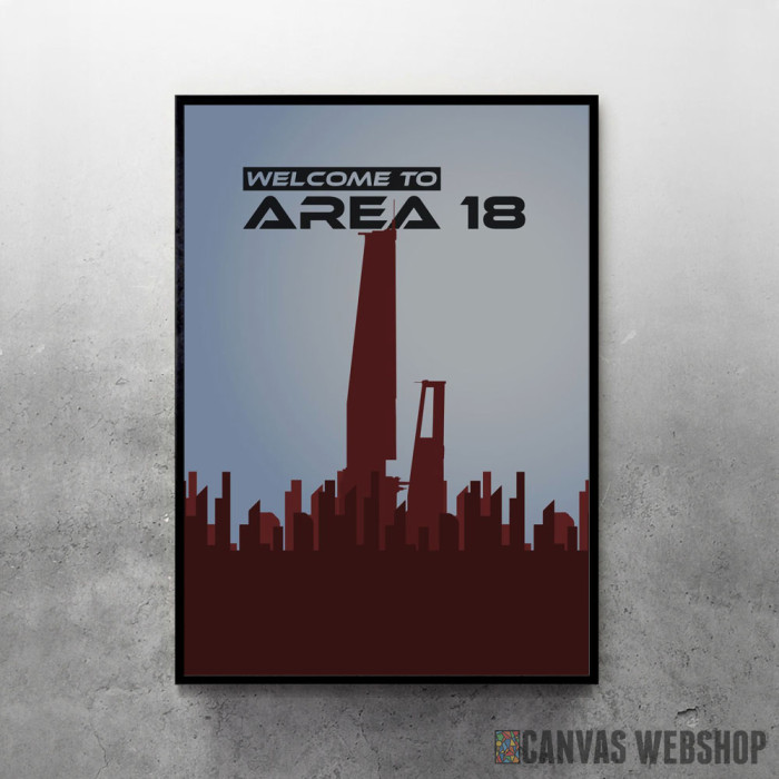 Area 18 - uramljen poster