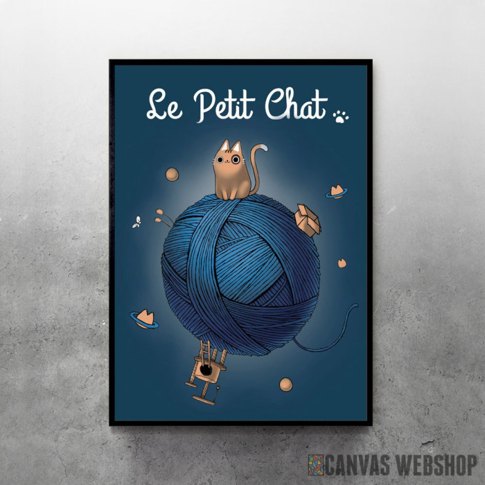 Le Petit Chat Cat - uramljen poster