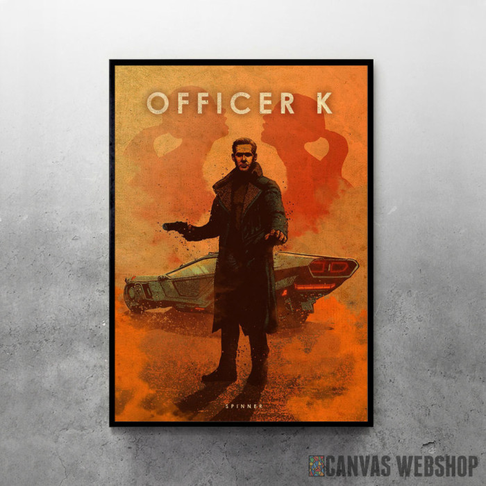 Officer K - uramljen poster