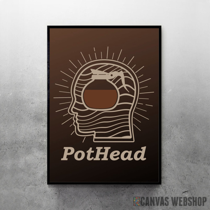 Pot Head Coffee - uramljen poster