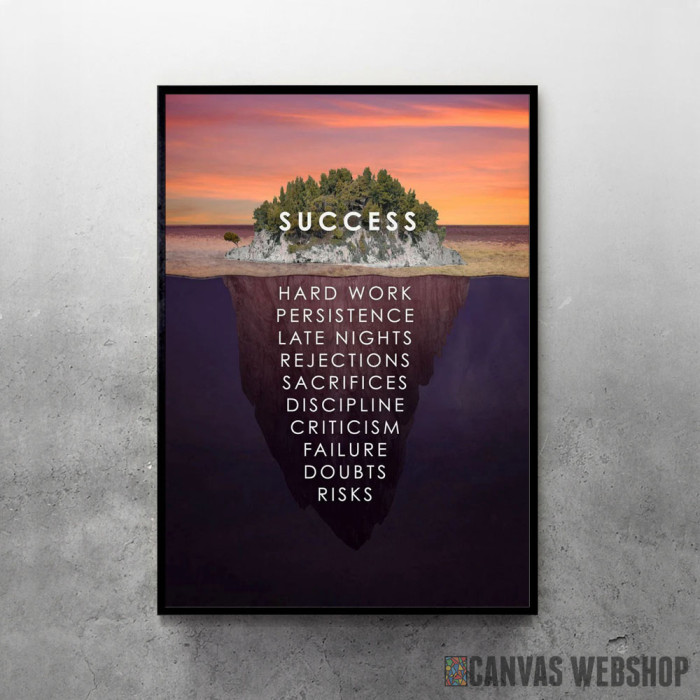 Success Island - uramljen poster
