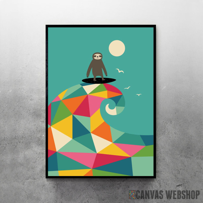 Surfs Up - uramljen poster