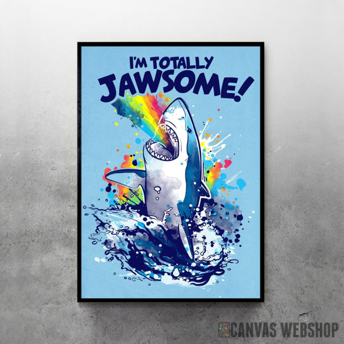 Totally jawsome - uramljen poster