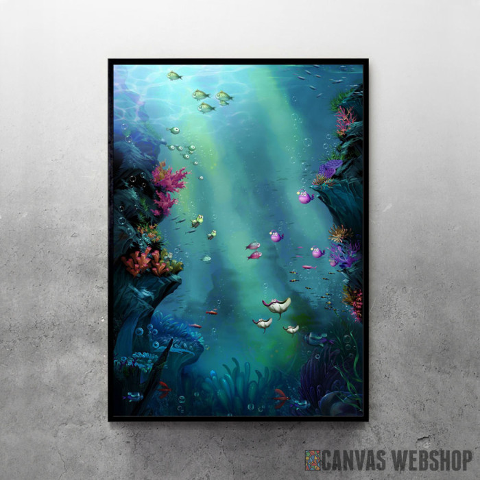 Under The Sea - uramljen poster