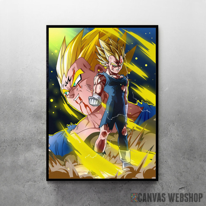 Vegeta Dragon Ball Super - uramljen poster