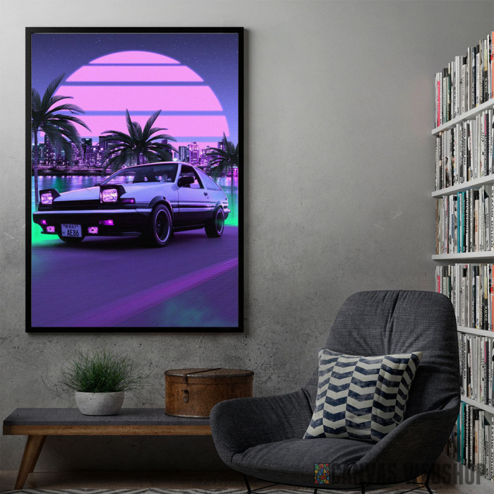 AE86 - uramljen poster