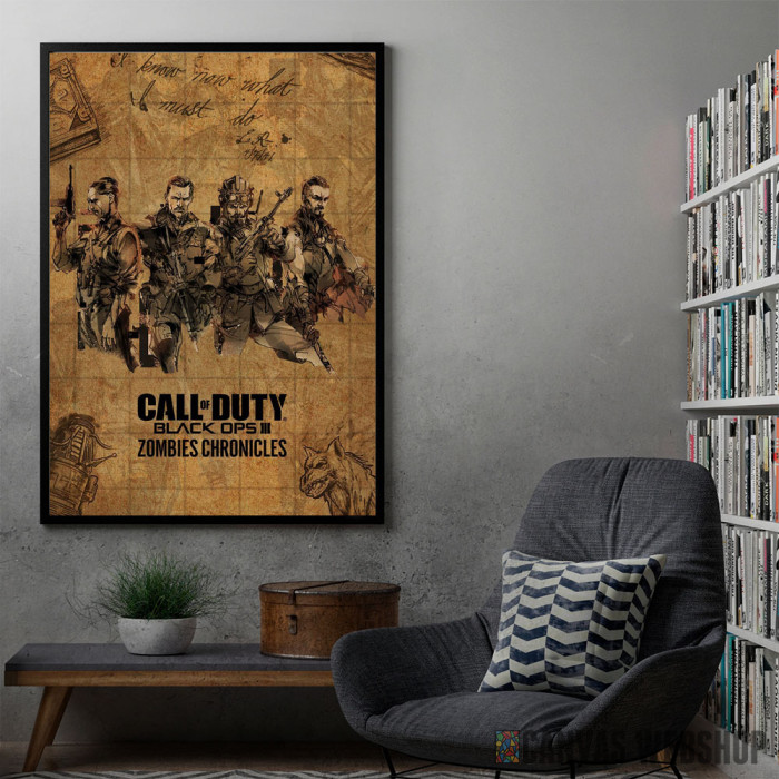 Call of Duty old - uramljen poster