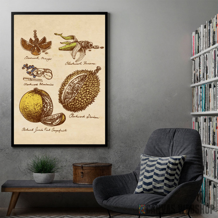 Clockwork Fruit - uramljen poster