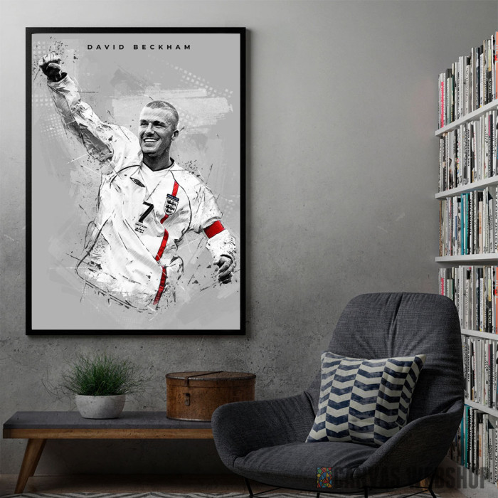 Dejvid Bekam - uramljen poster