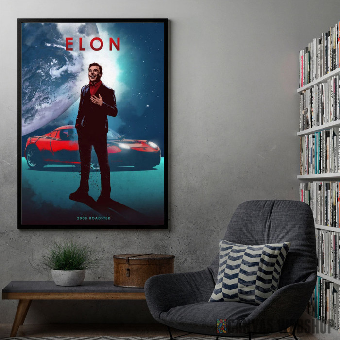 Elon - uramljen poster