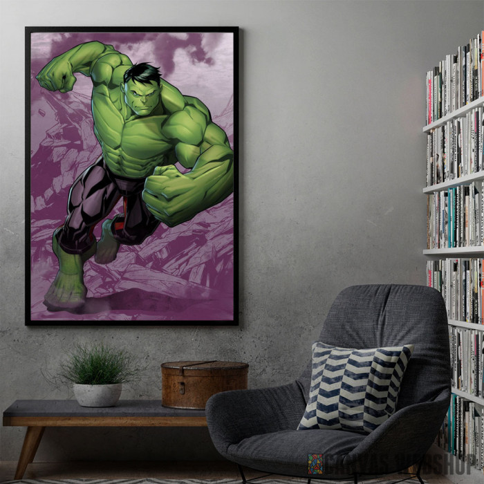 Hulk cartoon - uramljen poster