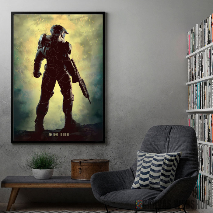 Master Chief abstract - uramljen poster