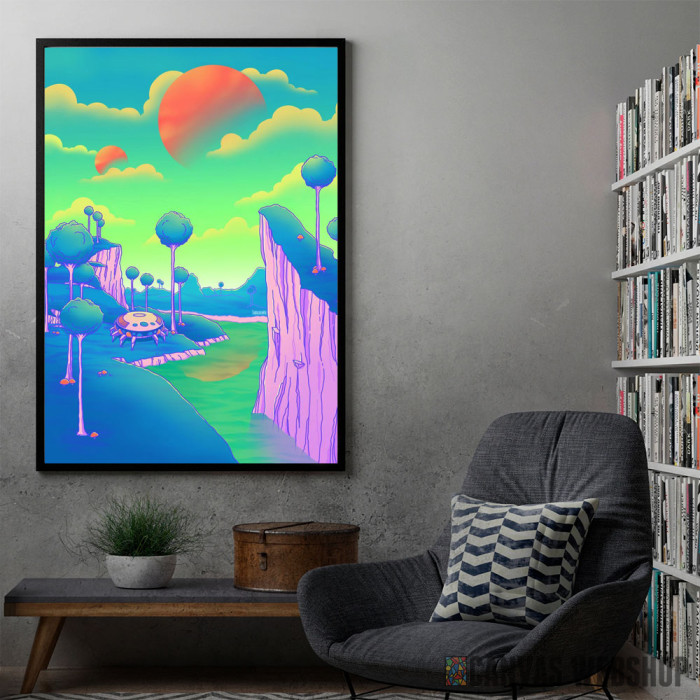 Planeta Namek - uramljen poster