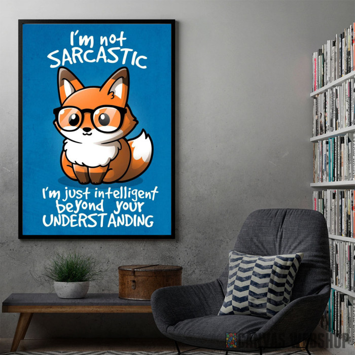 Sarcastic fox - uramljen poster