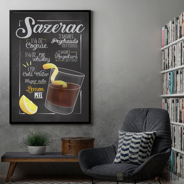 Sazerac - uramljen poster