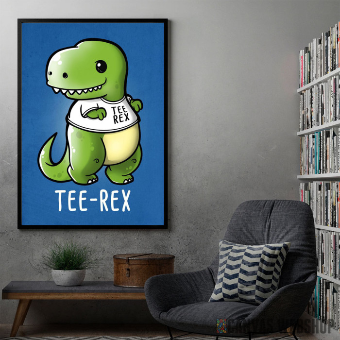 tee-rex - uramljen poster