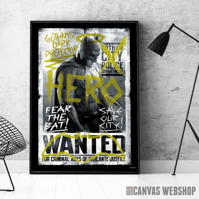Batman wanted - uramljen poster