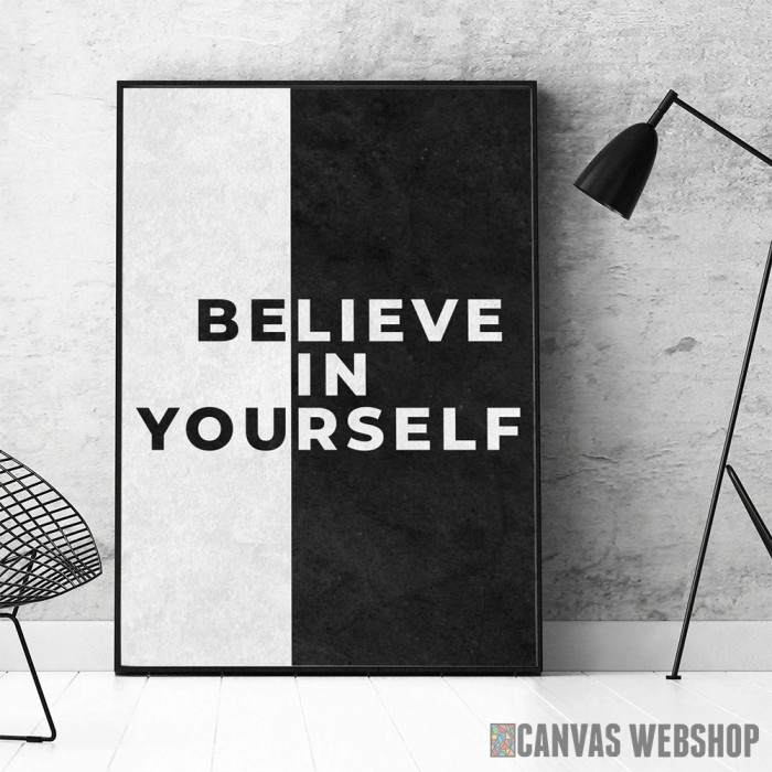 Believe In Yourself - uramljen poster