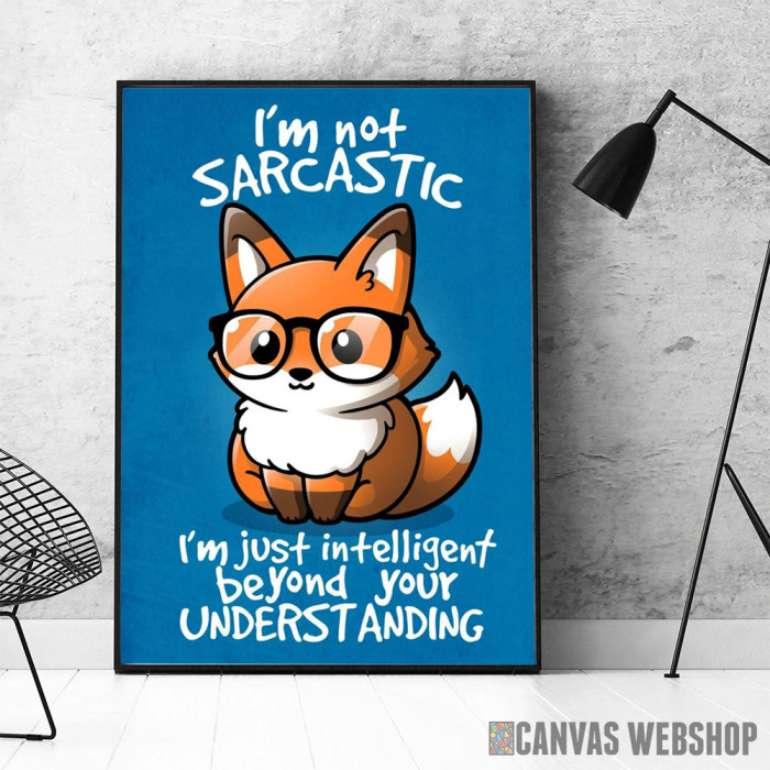 Sarcastic fox - uramljen poster