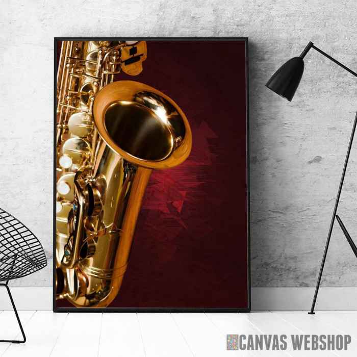 Saxophone - uramljen poster