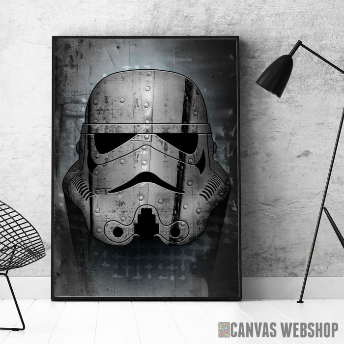 Stormtrooper head - uramljen poster