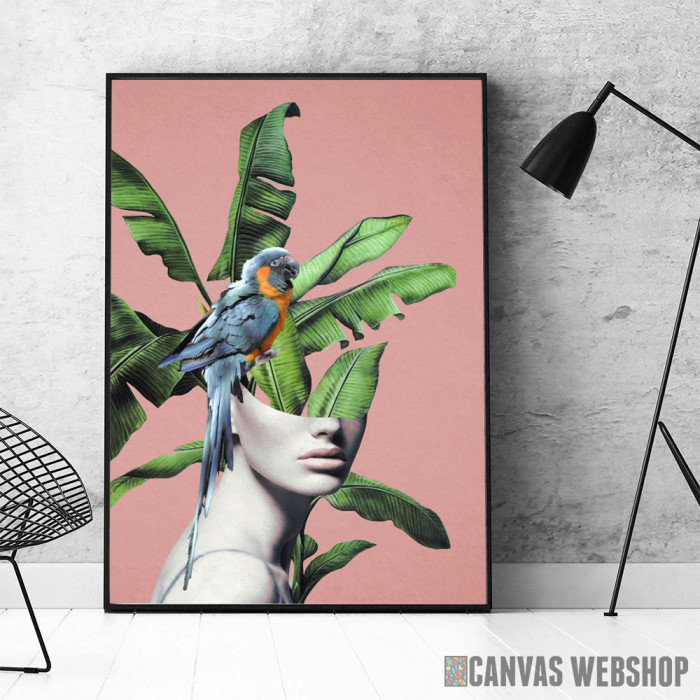 Tropska devojka - uramljen poster