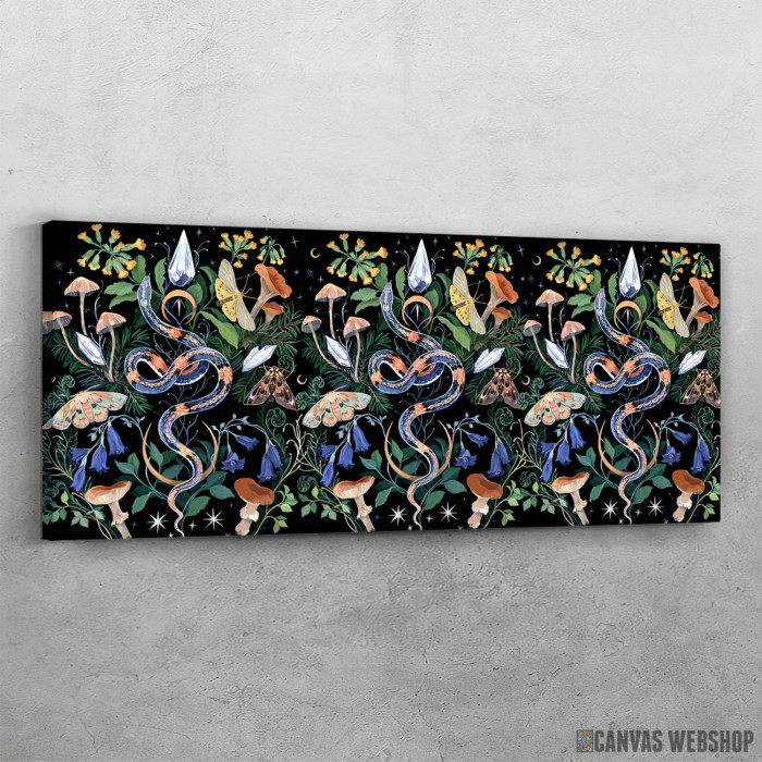 Vrt pecurka zmija kristal - panorama slika