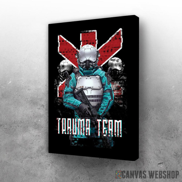 Cyberpunk 2077 Trauma Team Platinum - slika na platnu