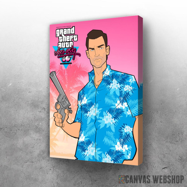 GTA Vice City Tommy Vercetti - slika na platnu