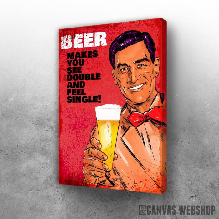 Pivo - slika na platnu