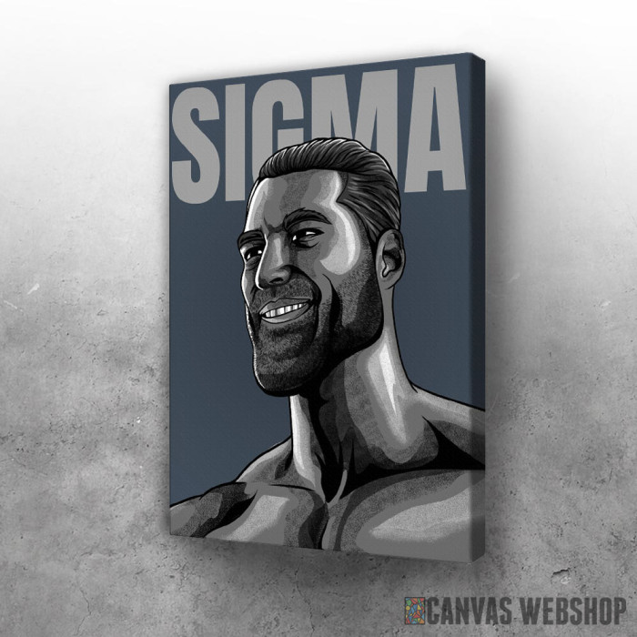 Sigma Chad Meme - slika na platnu