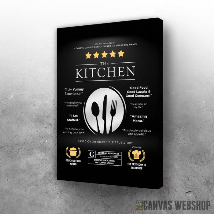 Oceni moju kuhinju - slika na platnu