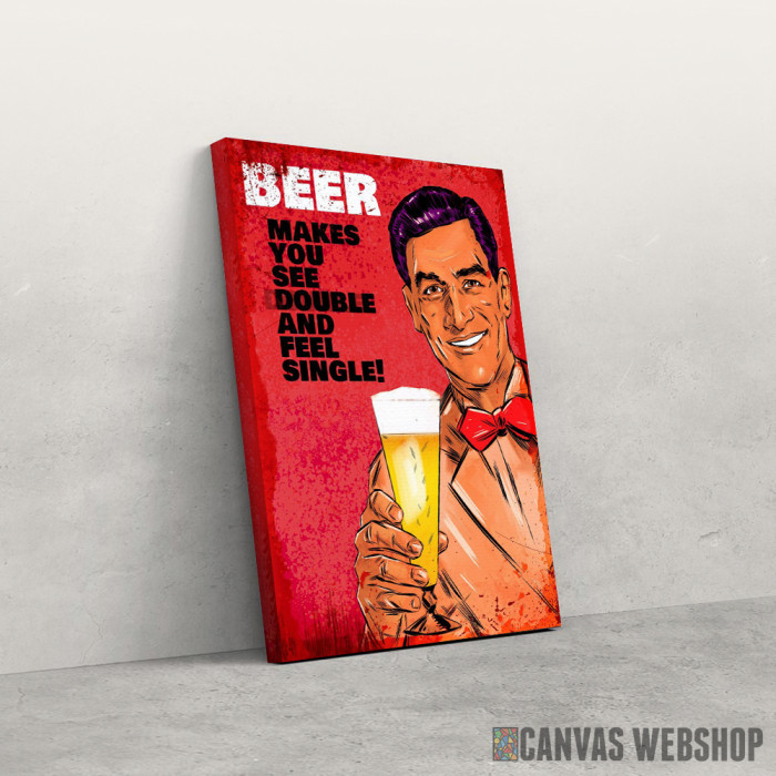 Pivo - slika na platnu