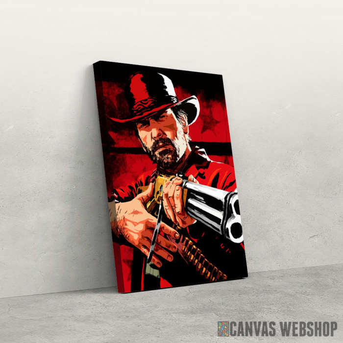 Red Dead Redemption - Arthur Morgan two barrel - slika na platnu