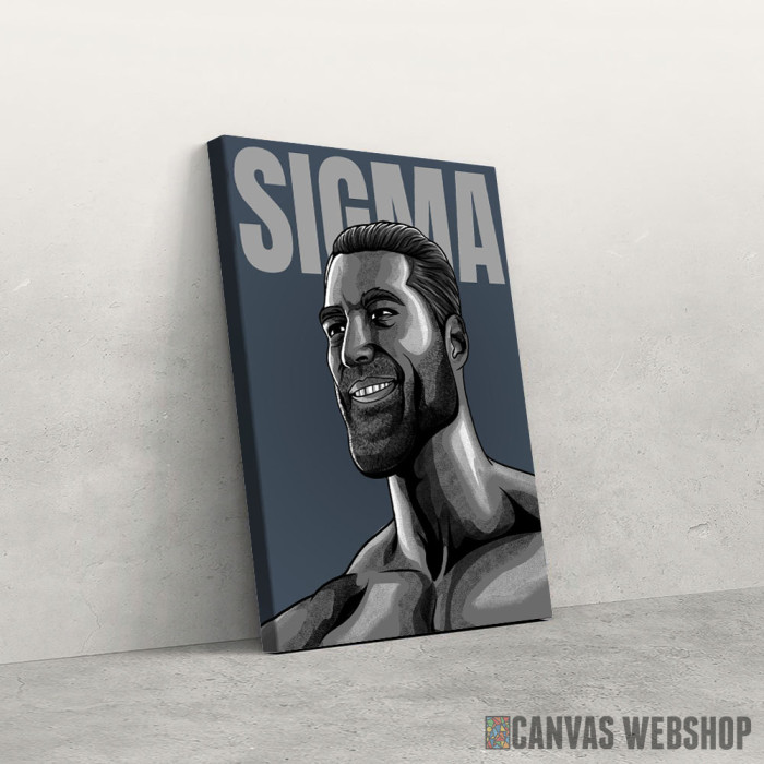 Sigma Chad Meme - slika na platnu