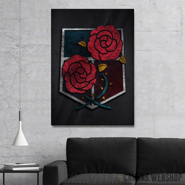 Attack on Titan Garrison Corps emblem - slika na platnu