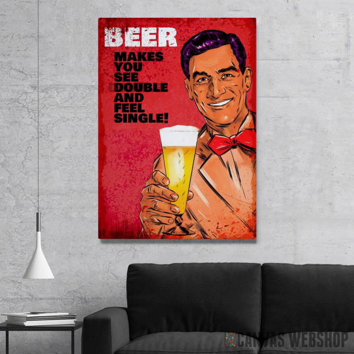 Pivo - slika na platnu