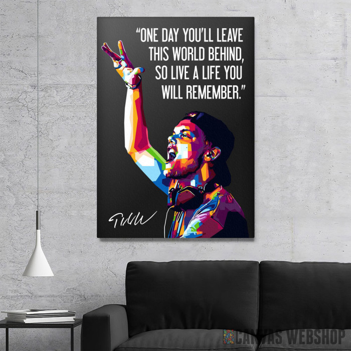 Avicii citat - slika na platnu