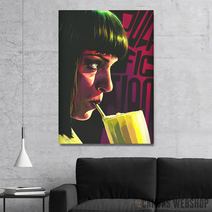 Pulp Fiction Mia milkshake - slika na platnu