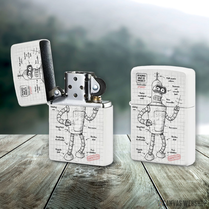 Zippo upaljač - Bending unit 22 white